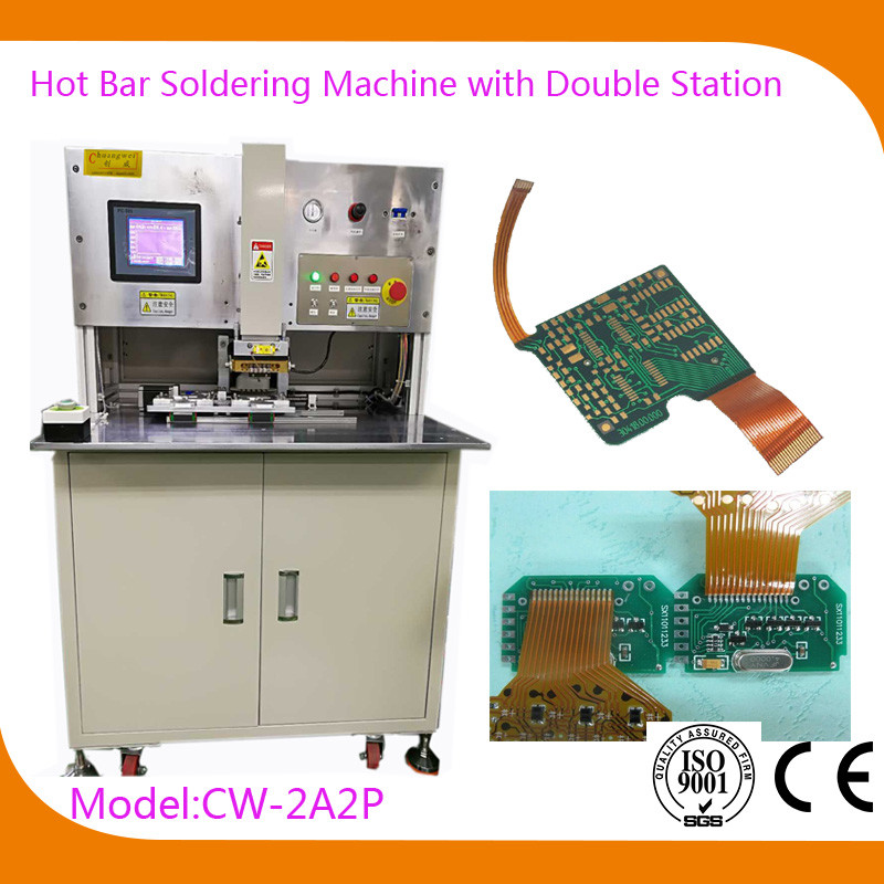 Mesin Solder Hot Bar Efektif Mengikat 150 * 150mm FFC ke PCB White Heat ...